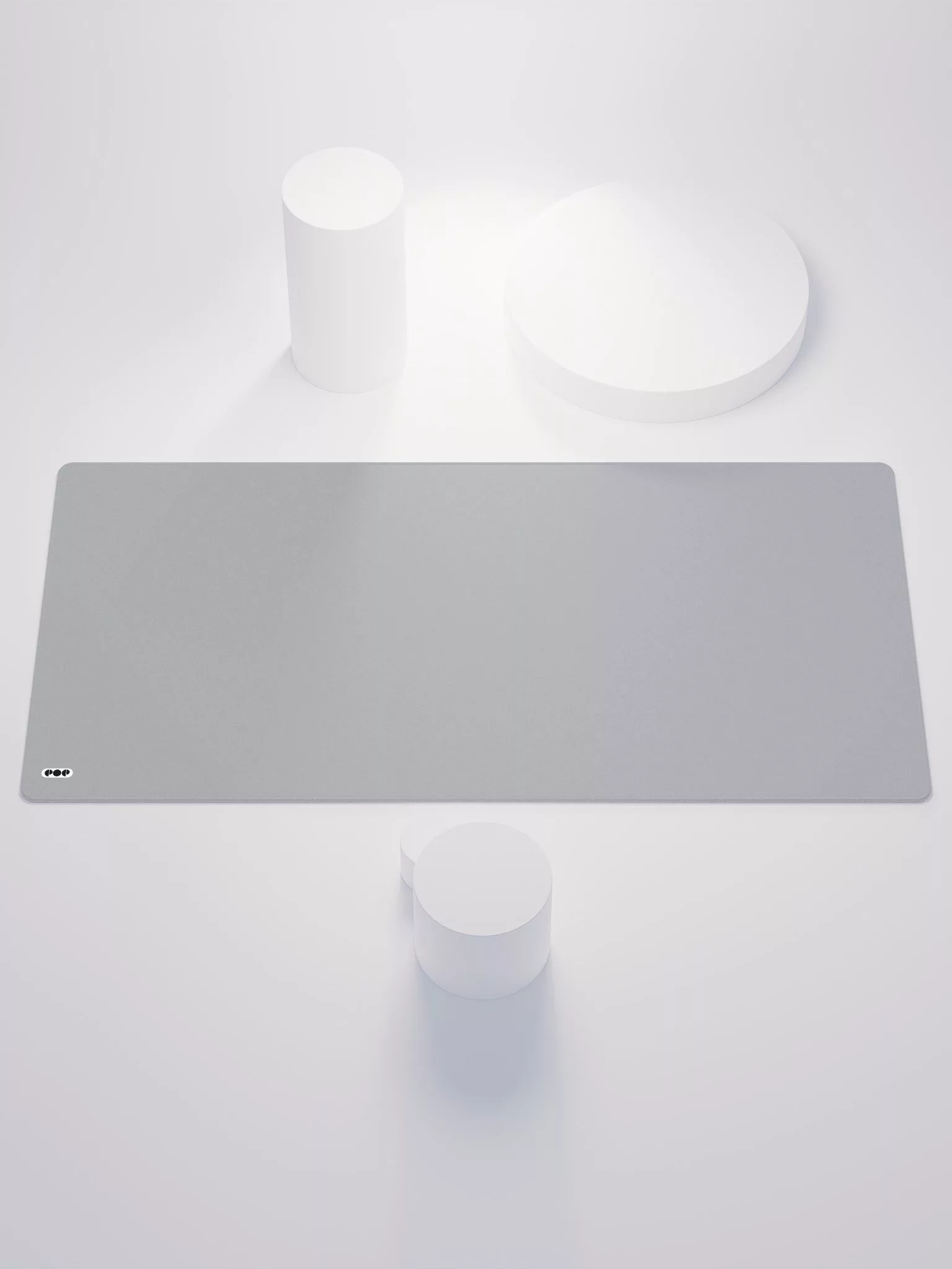 Essentials - Gray Desk Mat - Pop Desk Mats