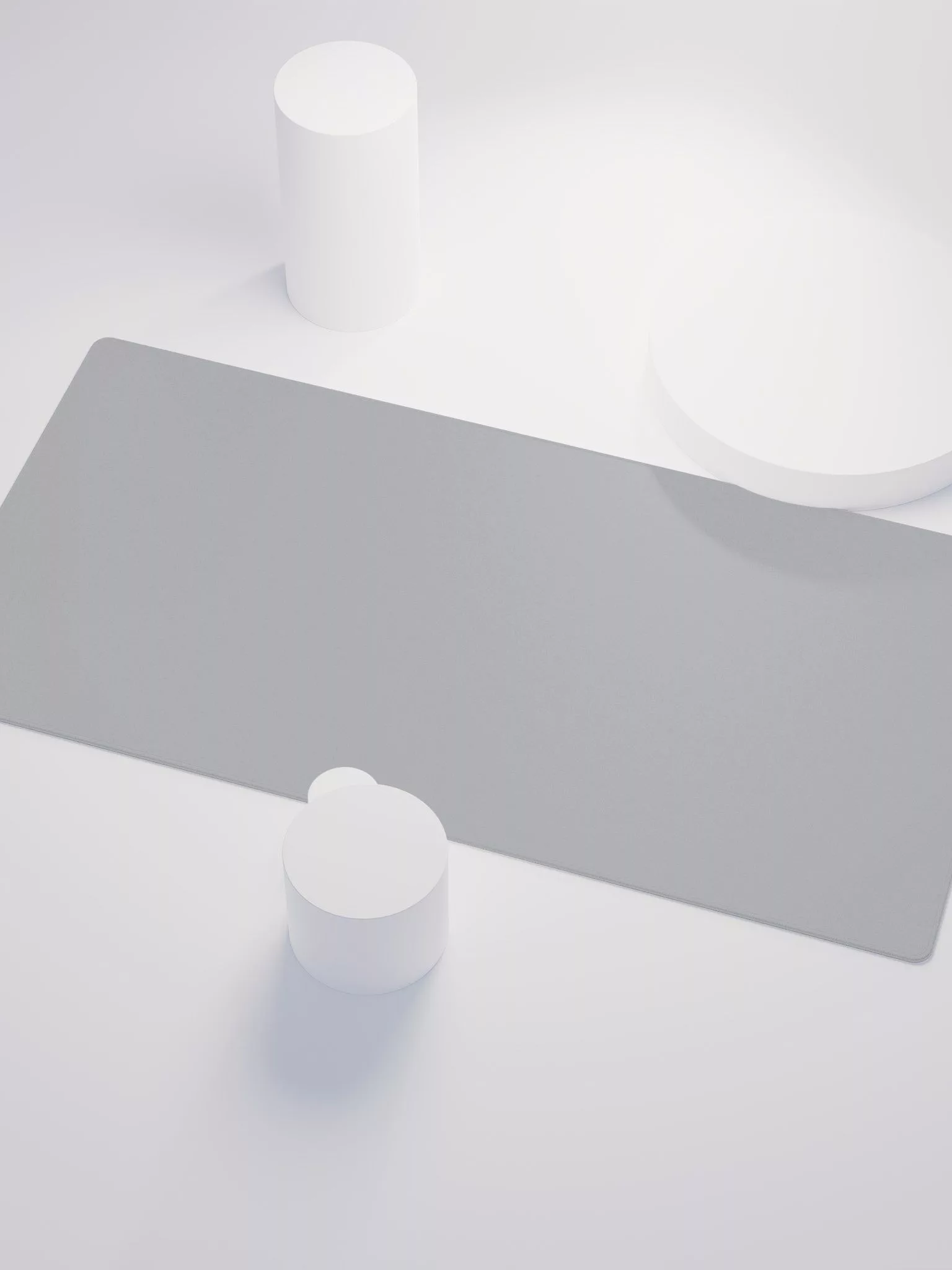 Essentials - Gray Desk Mat - Pop Desk Mats