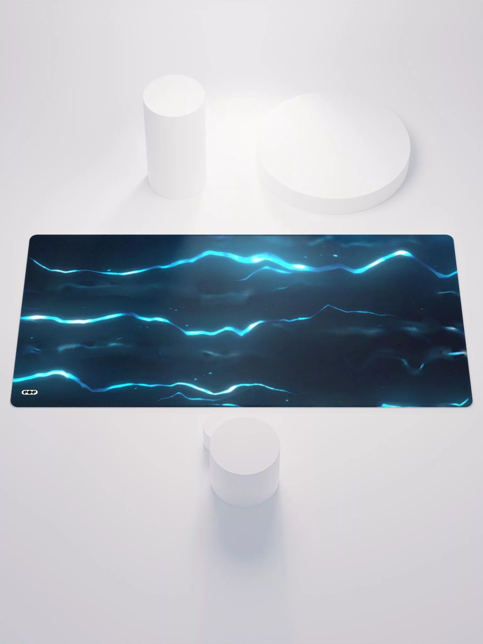 High Voltage - Blue Desk Mat - Pop Desk Mats