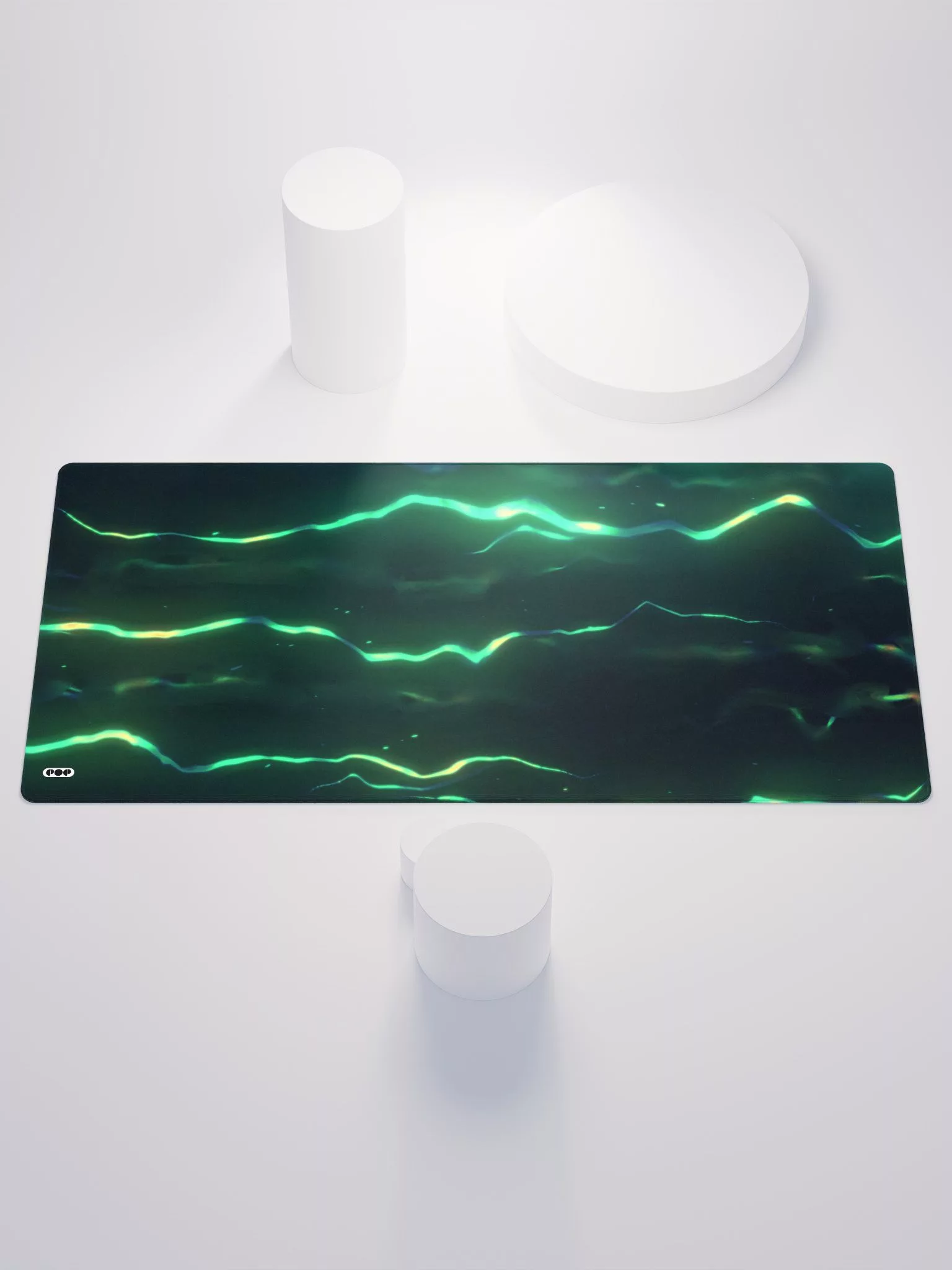 High Voltage - Green Desk Mat - Pop Desk Mats