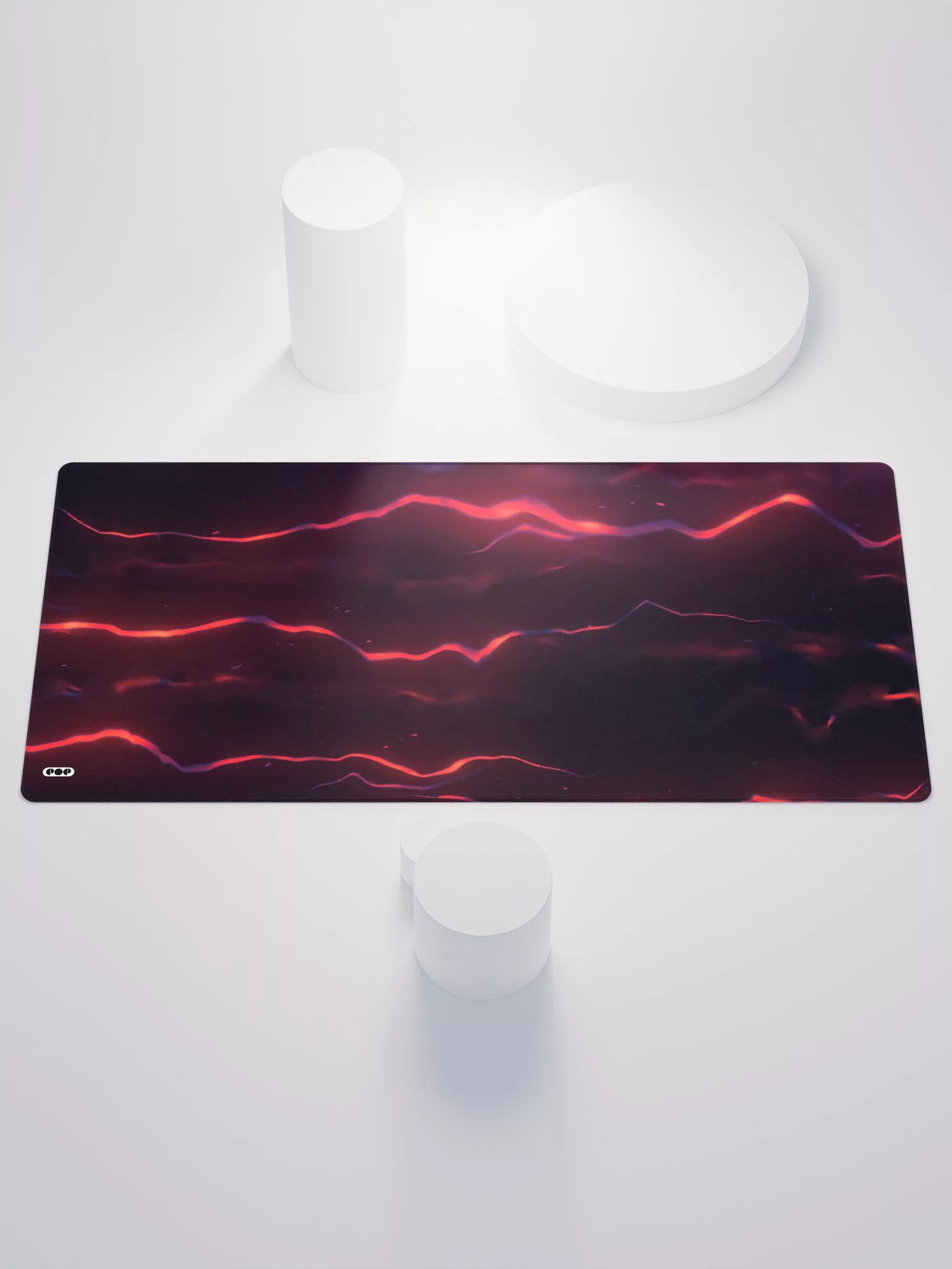 High Voltage - Red Desk Mat - Pop Desk Mats