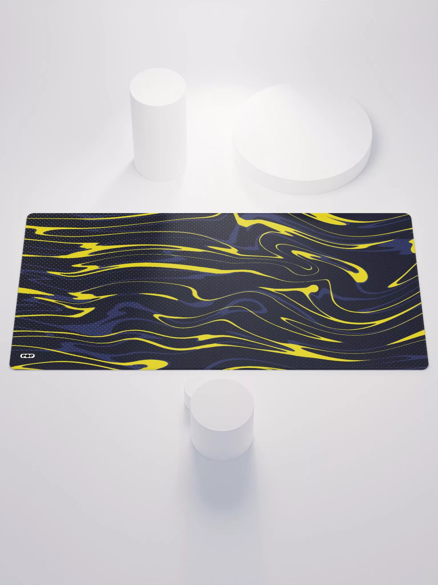 Oil Spill - Yellow Desk Mat - Pop Desk Mats
