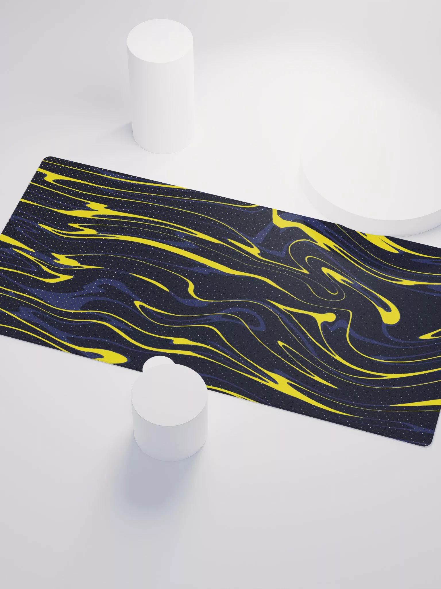Oil Spill - Yellow Desk Mat - Pop Desk Mats