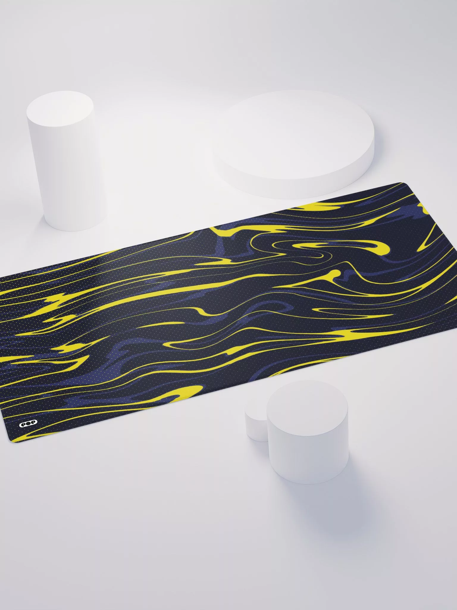 Oil Spill - Yellow Desk Mat - Pop Desk Mats
