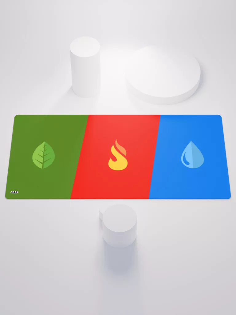Pokemon Starter Type Desk Mat - Pop Desk Mats